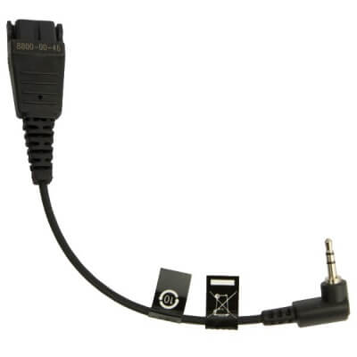 Jabra 2.5mm Jack/RJ9 Cable | Headset Store
