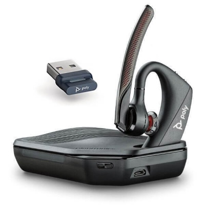 Poly Voyager 4320 UC USB-A Microsoft Teams Headset with Charging Stand ...