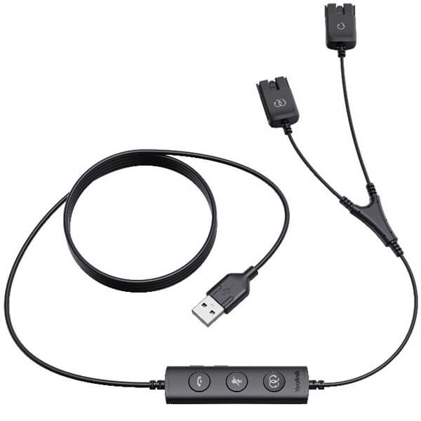 Yealink USB/QD Trainer Cable for Yealink YHS Headsets | 1300084 ...