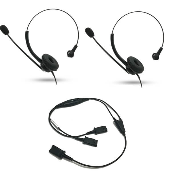 Y-Training Lead Headset Bundle (QD to QD) | Headset Store