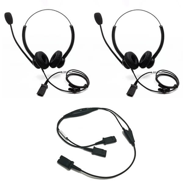 Y-Training Lead Headset Bundle (QD to QD) | Headset Store