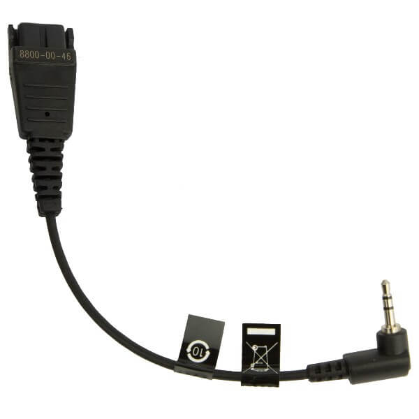Jabra QD/2.5mm Jack Bottom Cable | Headset Store