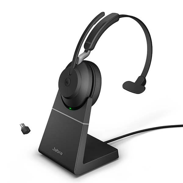 Jabra Evolve2 65 USB-C MS Teams Mono Headset with Stand | 26599-899-889 ...
