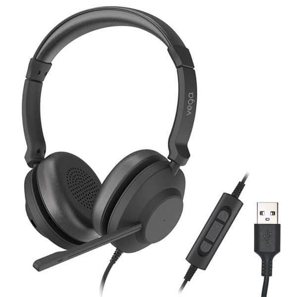 Vega One UC Stereo USB Noise Cancelling PC Headset | Headset Store