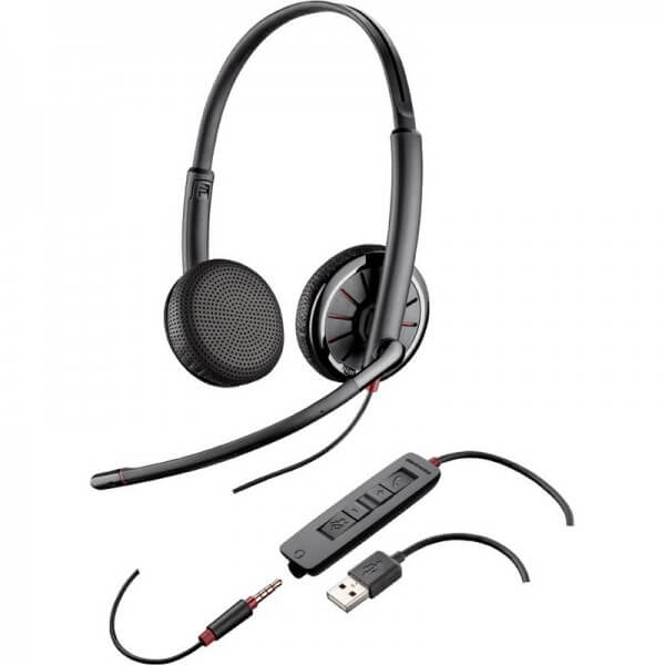 Plantronics Blackwire C325J Corded USB Headset | Plantronics 204446-02 ...