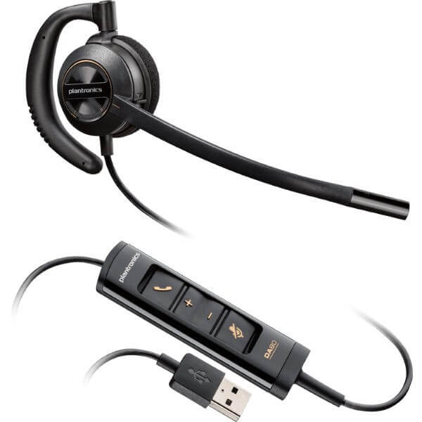 Plantronics EncorePro HW535 USB Mono PC Headset | Plantronics 203446-01 ...