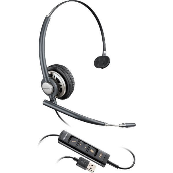 Plantronics EncorePro HW715 USB Mono PC Headset | Plantronics 203476-01 ...