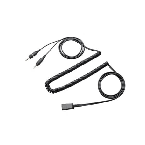 Plantronics QD to Dual 3.5mm Jack Cable for PC | Headset Store