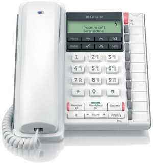 BT Converse 2300 Corded Telephone in White | Headset Store