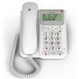 BT Decor 1200 Telephone in White | Headset Store