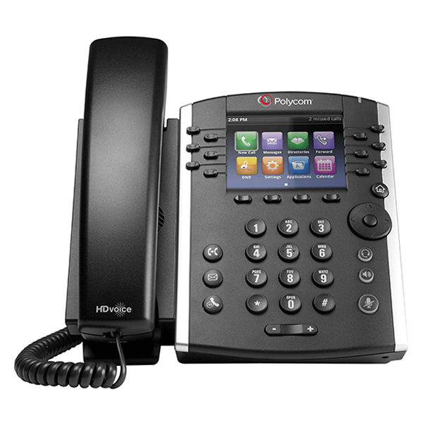 Polycom VVX 411 VoIP Telephone in Black | Headset Store